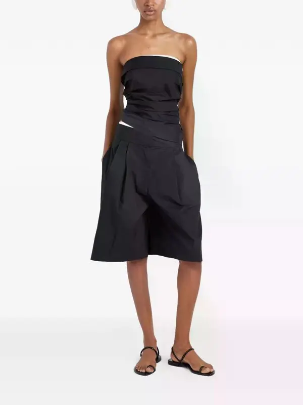 Proenza Schouler White Label Clio Pleated Shorts - Black