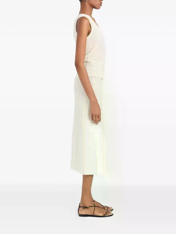 Proenza Schouler White Label Isley Rib-knit Midi Skirt - Neutrals