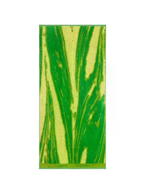 Proenza Schouler Abstract-print Towel - Green