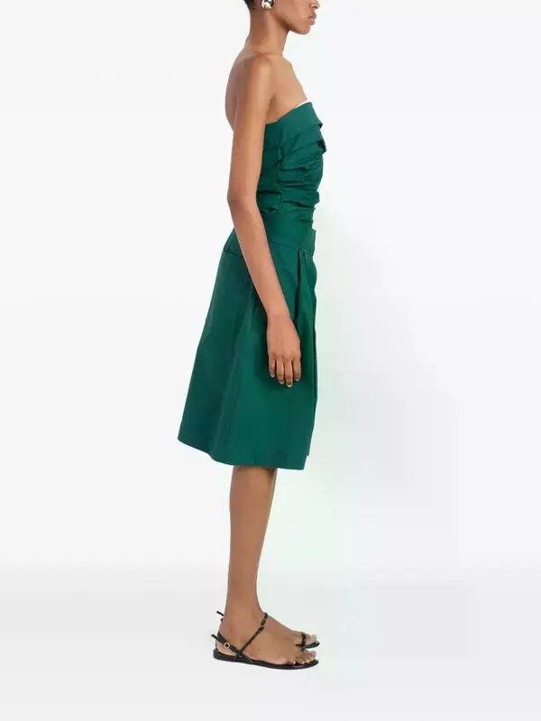 Proenza Schouler White Label Clio Pleated Shorts - Green