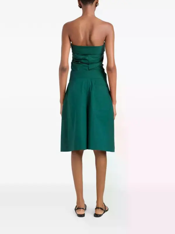 Proenza Schouler White Label Clio Pleated Shorts - Green