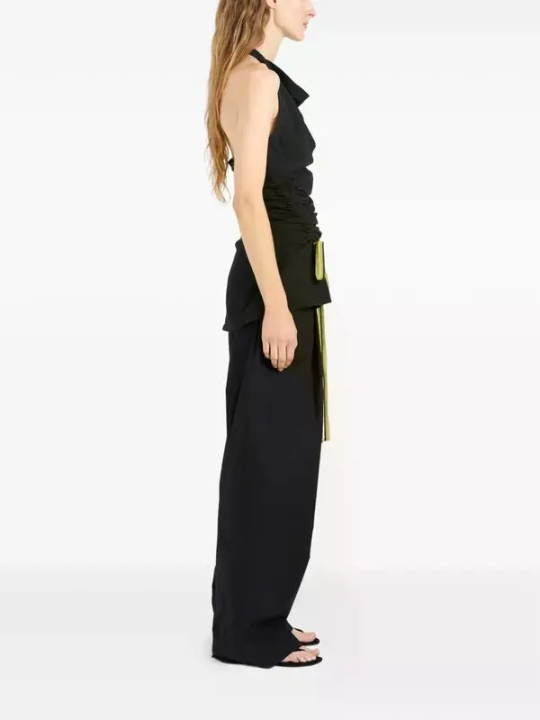 Proenza Schouler Melia Halter Neck Top - Black