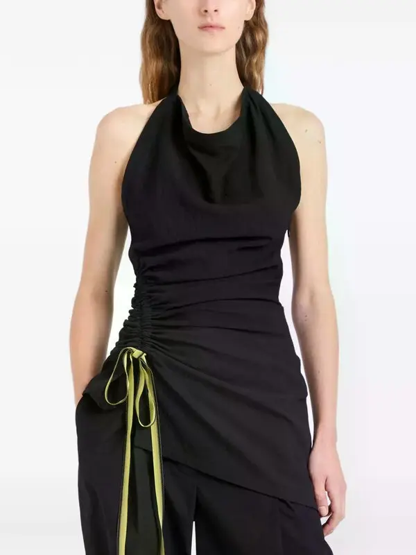 Proenza Schouler Melia Halter Neck Top - Black
