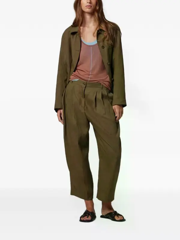Paul Smith Patch-pocket Linen Jacket - Green