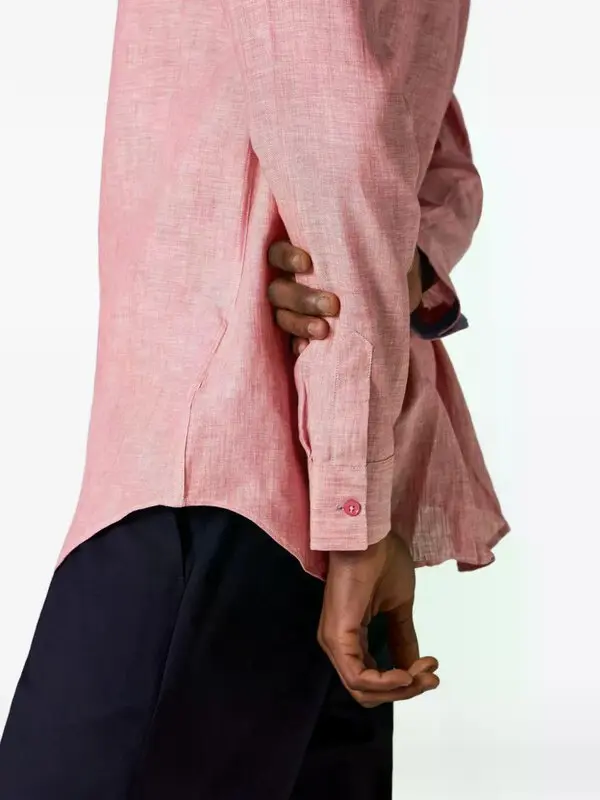 Paul Smith Full-sleeve Linen Shirt - Pink