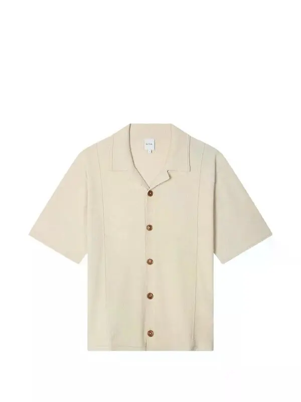 Paul Smith Bouclé Short-sleeve Shirt - Neutrals