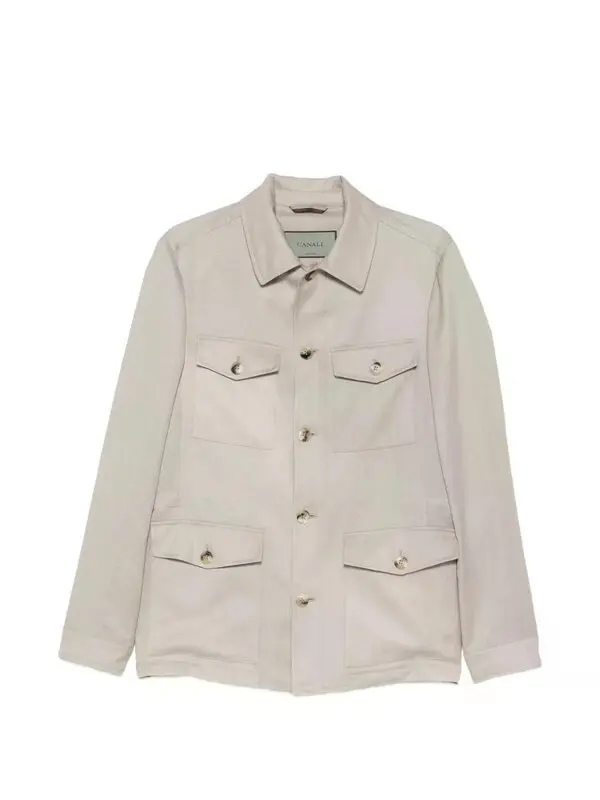 Canali Four-pocket Button-up Jacket - Neutrals