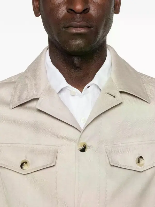 Canali Four-pocket Button-up Jacket - Neutrals