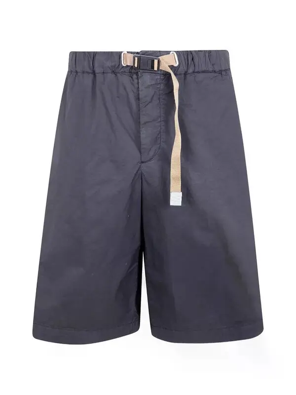 WHITE SAND Belted-waist Cotton Shorts
