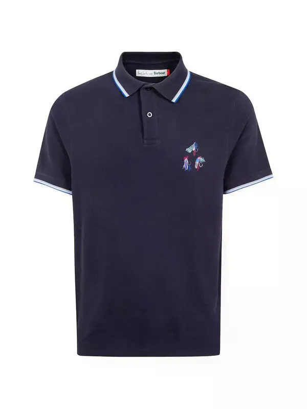Barbour Embroidered Tipped Polo Shirt