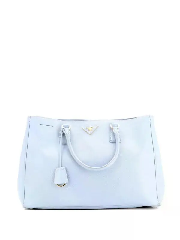 Prada Lux Open Saffiano Leather Large Tote Bag - Blue