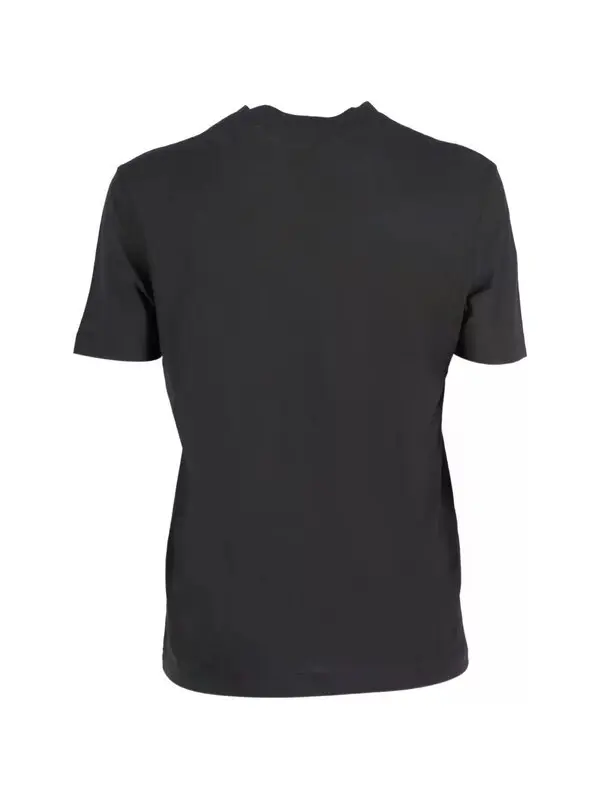 FILIPPO DE LAURENTIIS Crepe-knit T-shirt - Black