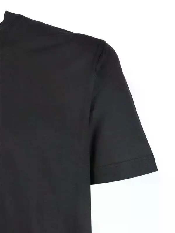 FILIPPO DE LAURENTIIS Crepe-knit T-shirt - Black