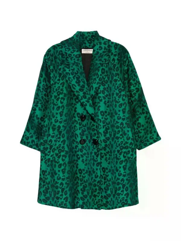 A.N.G.E.L.O. VINTAGE CULT 1980s Leopard-print Double-breasted Coat