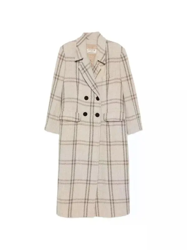 A.N.G.E.L.O. VINTAGE CULT 1990s Check-pattern Double-breasted Coat