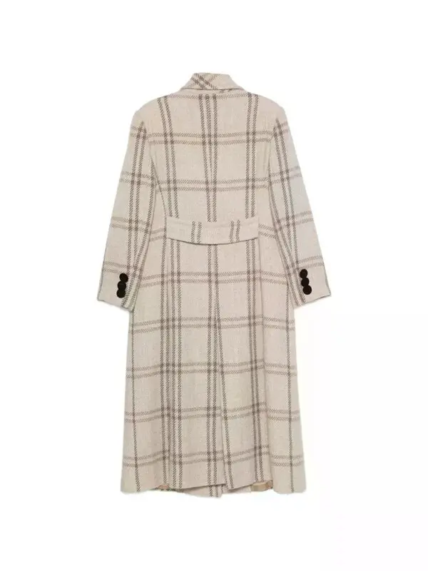 A.N.G.E.L.O. VINTAGE CULT 1990s Check-pattern Double-breasted Coat