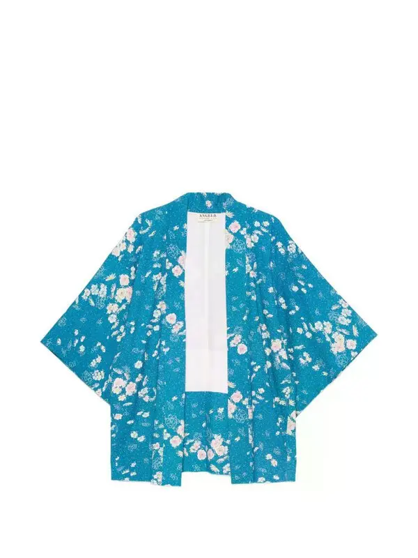 A.N.G.E.L.O. VINTAGE CULT 1990s Floral-print Kimono - Blue