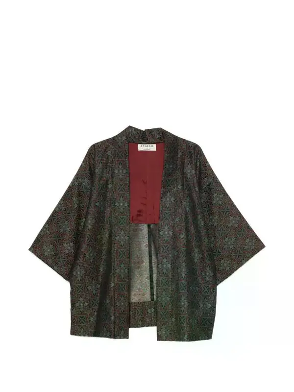 A.N.G.E.L.O. VINTAGE CULT 1990s Geometric-print Kimono - Black