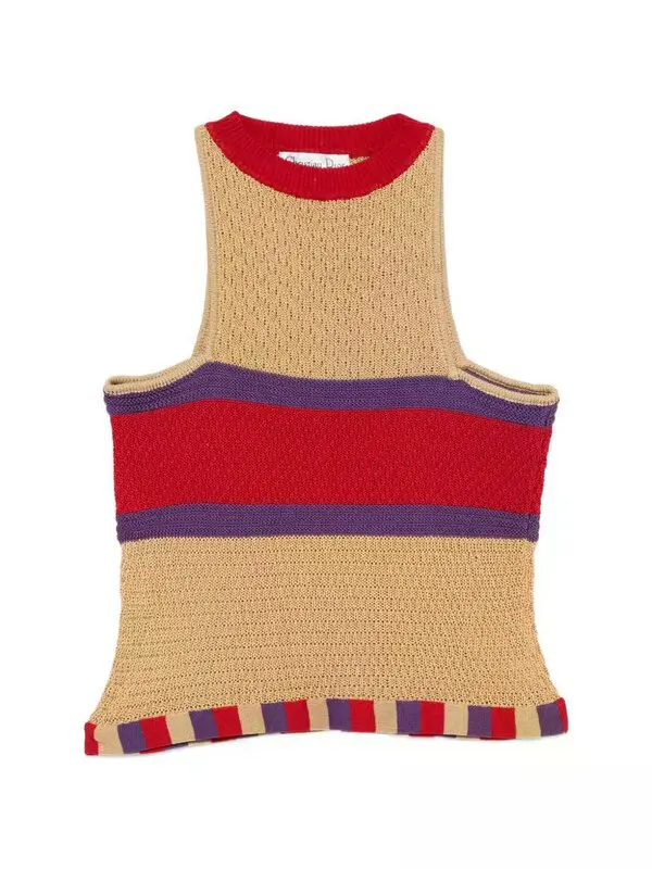 Dior 1980s Striped Knit Top