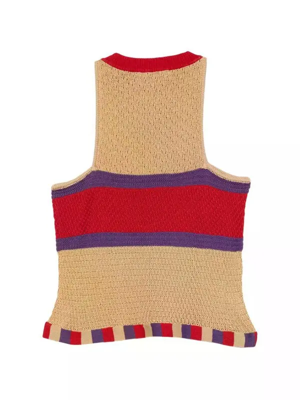 Dior 1980s Striped Knit Top