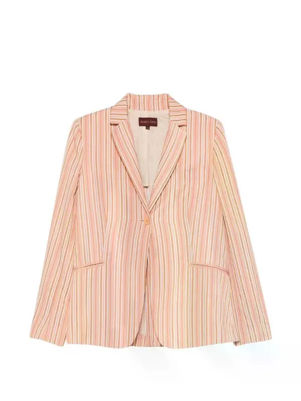 ROMEO GIGLI 1990s Striped Blazer - Pink
