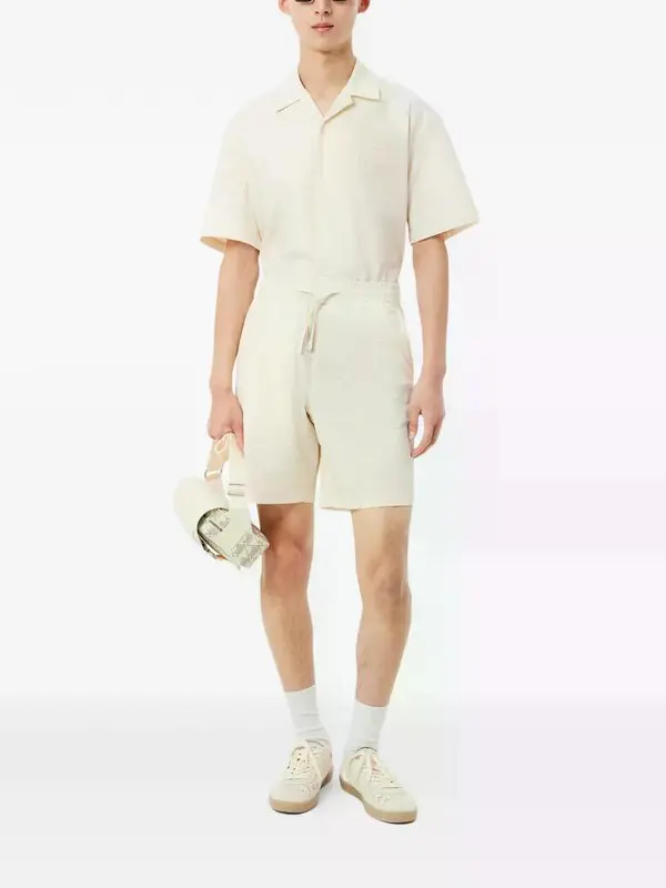 Lacoste Striped Drawstring Shorts - Neutrals