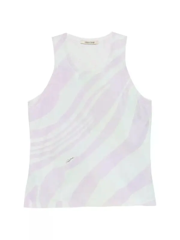 Roberto Cavalli 2000s Zebra-print Top