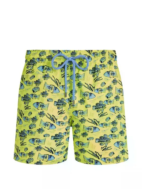 Vilebrequin Printed Swim Shorts - Yellow