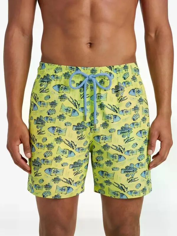 Vilebrequin Printed Swim Shorts - Yellow