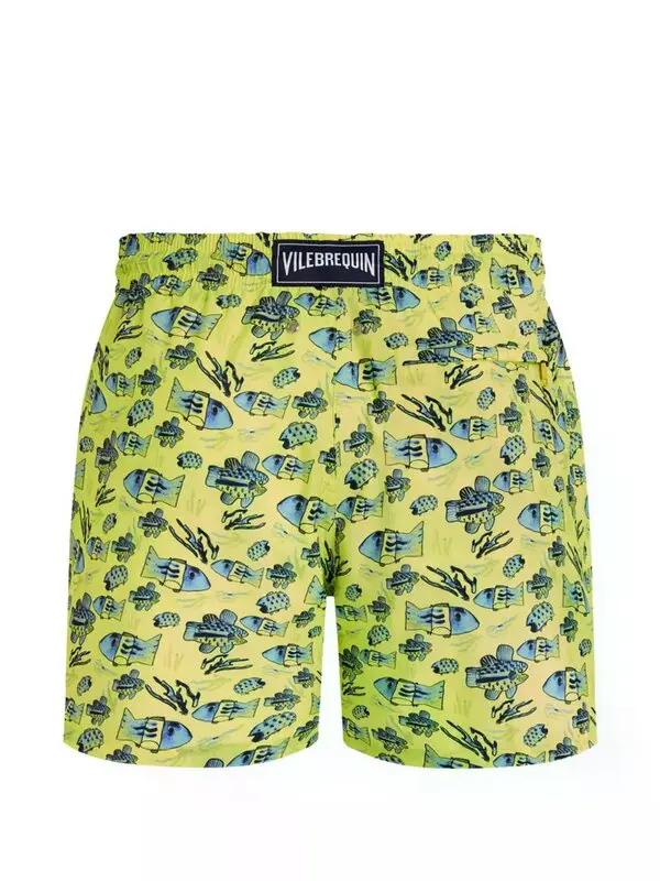 Vilebrequin Printed Swim Shorts - Yellow