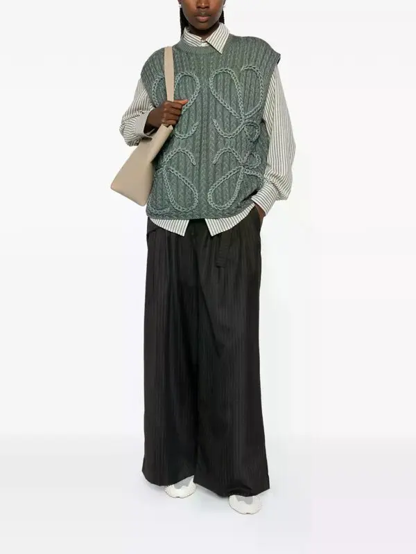 Loewe Anagram Cable-knit Sweater