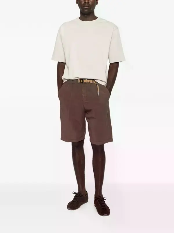 WHITE SAND Elasticated-waistband Shorts - Brown