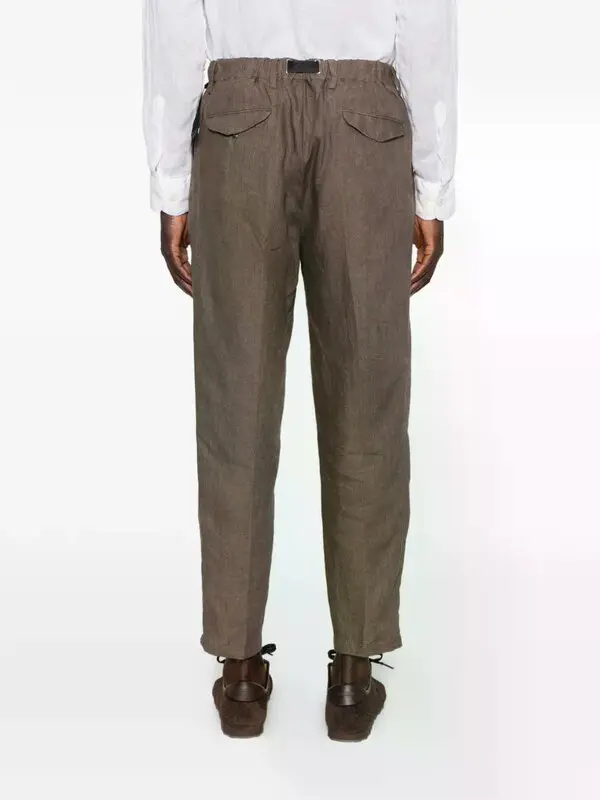 WHITE SAND Belt-loops Trousers - Brown