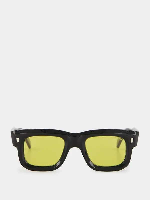 CUTLER AND GROSS 1402 Square Sunglasses - Yellow