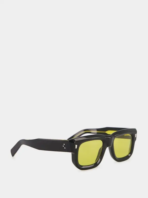 CUTLER AND GROSS 1402 Square Sunglasses - Yellow