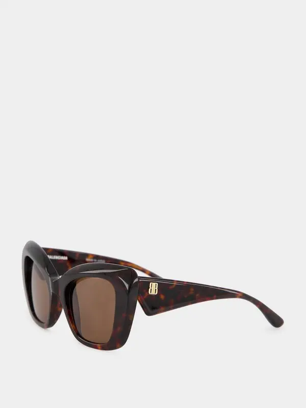 Balenciaga Diva Butterfly Sunglasses - Brown
