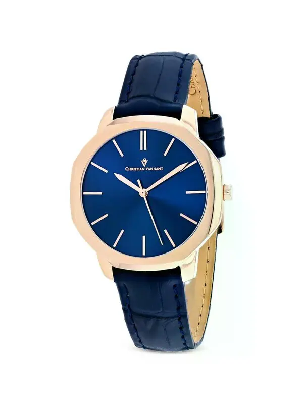 CHRISTIAN VAN SANT Octave Slim 37mm Watch - Blue
