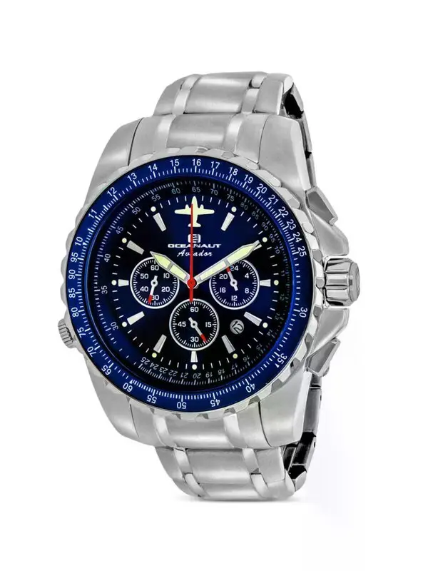 OCEANAUT Aviador Pilot 45mm Watch - Blue