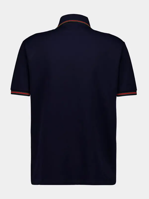 Gucci Dark Embroidered Polo Shirt - Blue