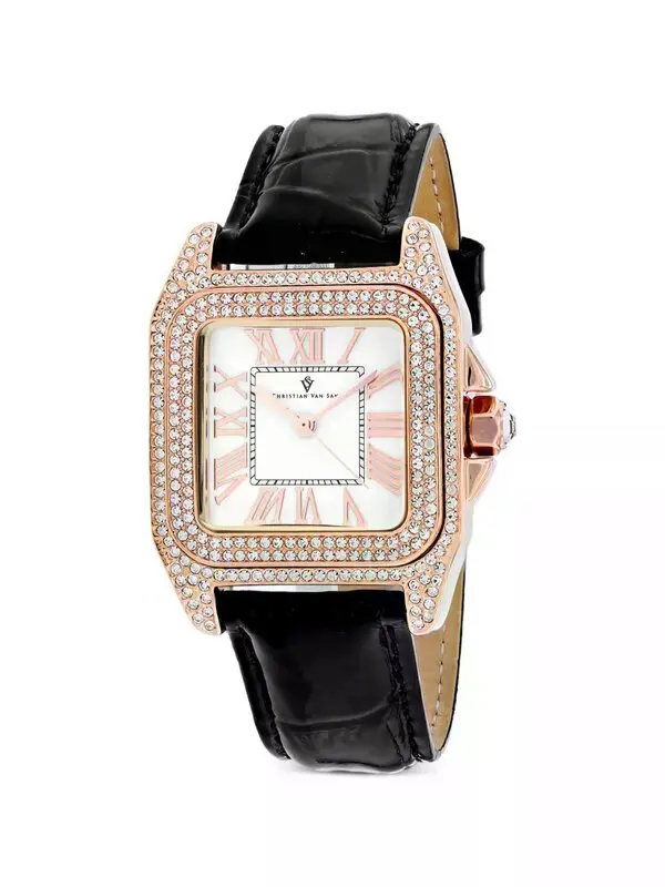 CHRISTIAN VAN SANT Radieuse Crystal-embellished 32mm Watch - White