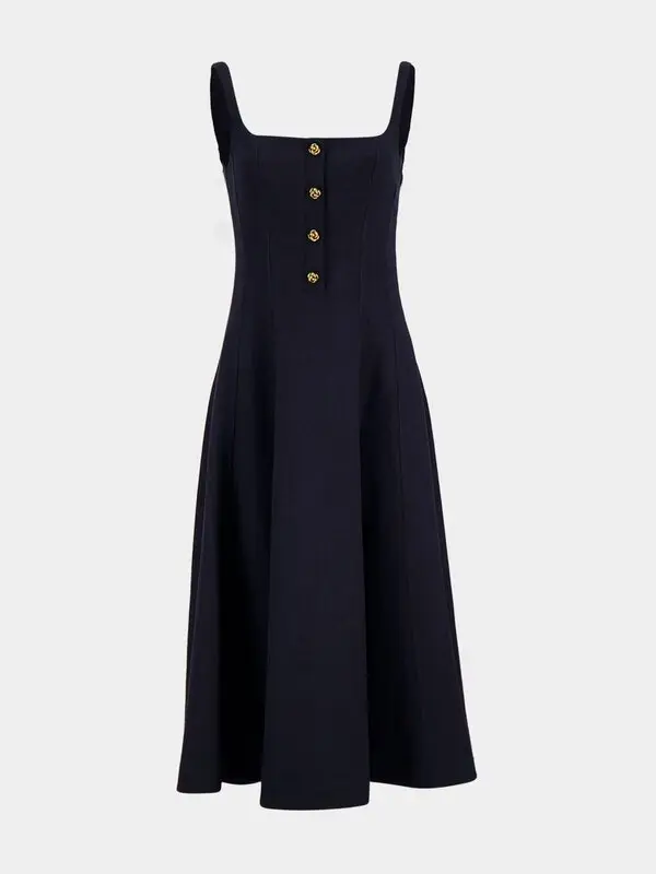 Altuzarra Navy Orrie Dress - Blue