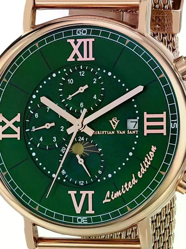 CHRISTIAN VAN SANT Somptueuse Ltd 46mm Watch - Green