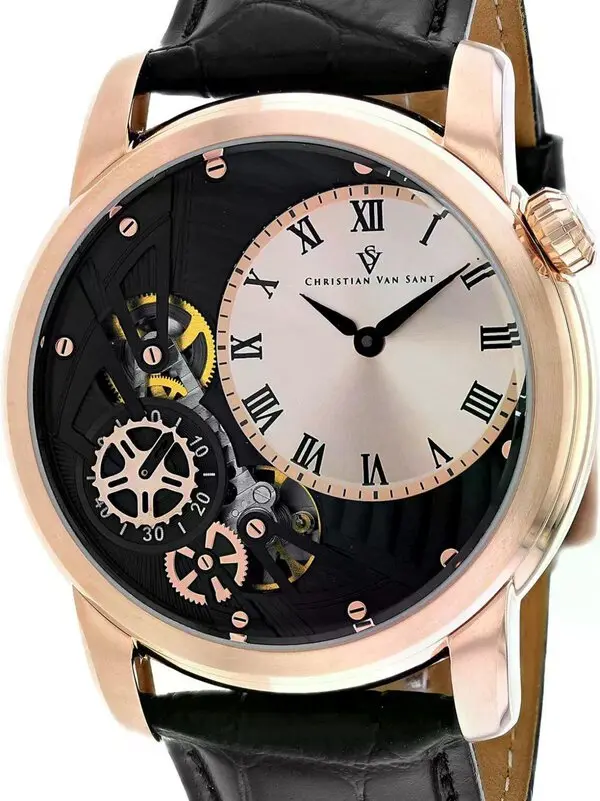 CHRISTIAN VAN SANT Sprocket 44mm Strap Watch - Black