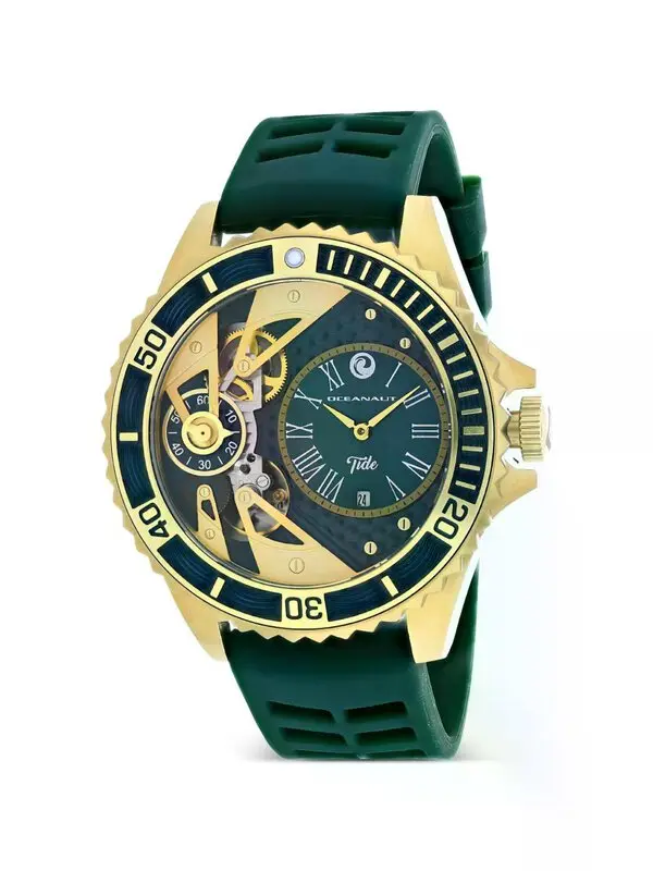 OCEANAUT Tide Skeleton 48mm Watch - Green