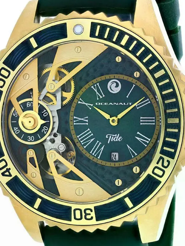 OCEANAUT Tide Skeleton 48mm Watch - Green