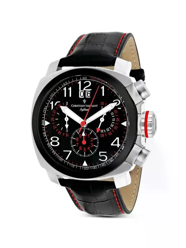 CHRISTIAN VAN SANT Grand Python 48mm Chronograph Watch - Black