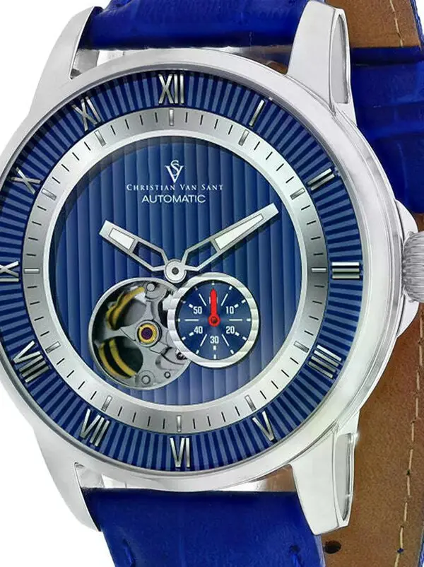 CHRISTIAN VAN SANT Viscay 42mm Strap Watch - Blue