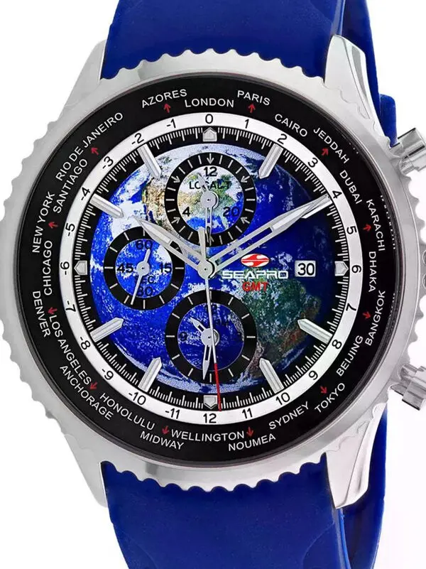 SEAPRO Meridian World Timer Gmt 47mm Watch