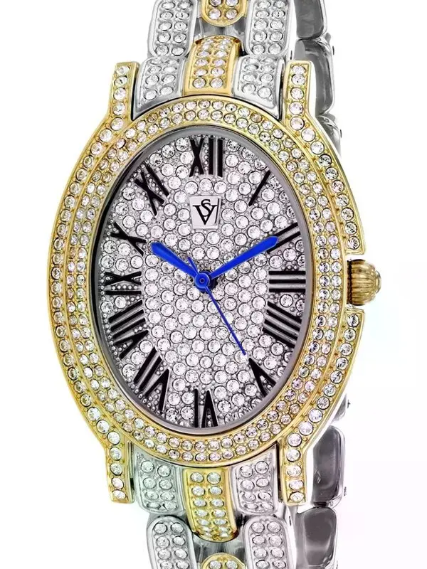 CHRISTIAN VAN SANT Amore Crystal 35mm Watch - Silver