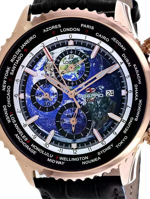 SEAPRO Meridian World Timer Gmt 47mm Watch